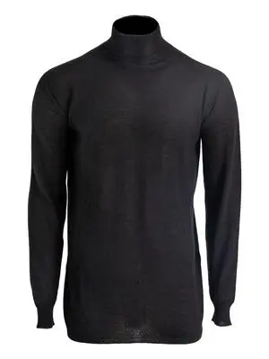 Rick Owens Oversized Turtleneck Top - Black