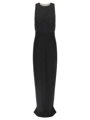 Elisabetta Franchi Red Carpet Long Dress - Black