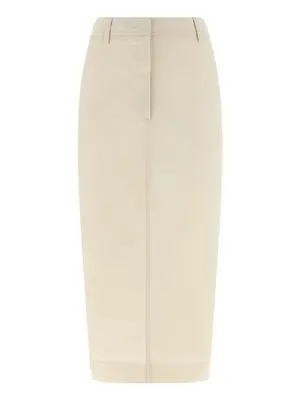 THELATEST Donna Midi Skirt - White