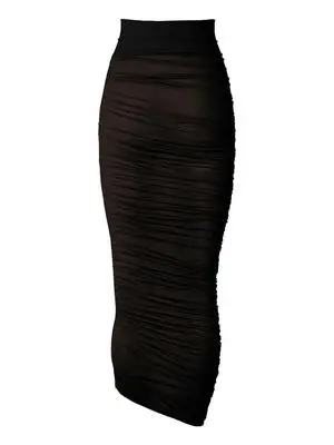 Wolford Midi Sheer Skirt - Black