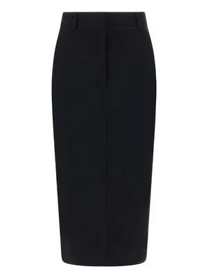 THELATEST Donna Midi Skirt - Black