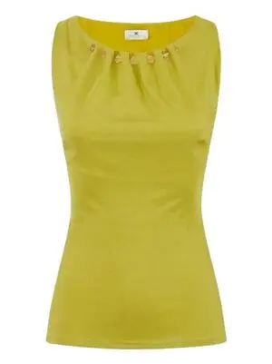 Elisabetta Franchi Sleeveless Tank - Iguana
