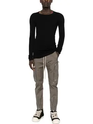 Rick Owens Rib Ls T - Black