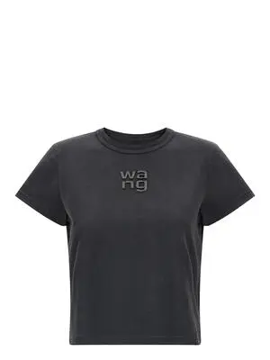 Alexander Wang Hotfix Logo T-shirt - Black