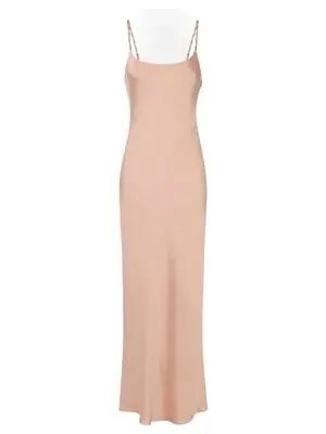 Elisabetta Franchi Sleeveless Maxi Dress - Nude
