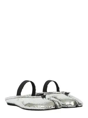 MAISON MARGIELA Ballerina Shoes - Silver/black