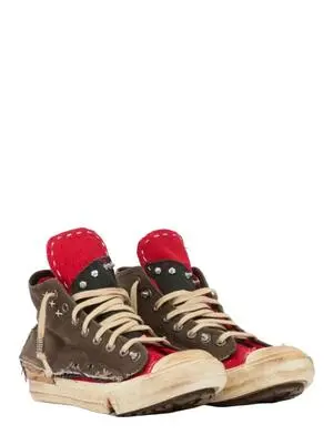 MAISON MARGIELA High-top Sneakers - Red/brown