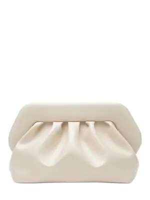 THEMOIRE Large Tia Clutch - White