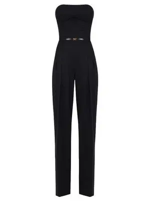 Elisabetta Franchi Belted Jumpsuit - Nero