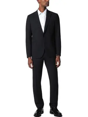 LARDINI Single Breasted Wool Blend Suit - Blue