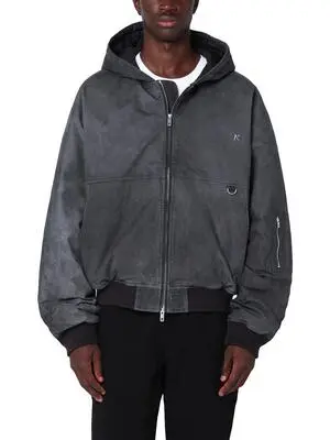 REPRESENT Faded Hooded Jacket - Black