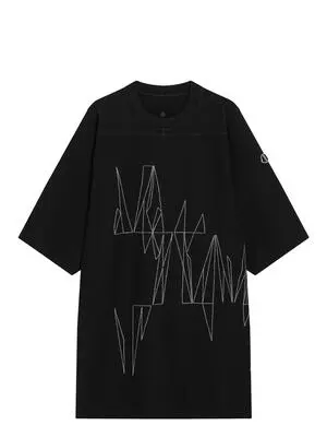 MONCLER + RICK OWENS Jumbo Cotton T Shirt - Black