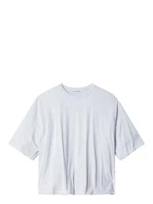 Acne Studios Gathered Logo T-shirt - Grey