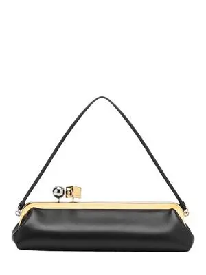 Jacquemus Salon Leather Pouch Black