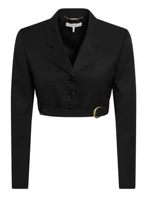Chloé Cropped Spencer Jacket - Black