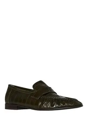 THE ROW Eel Leather Loafers - Green