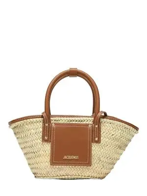 Jacquemus Le Petit Panier Soli Raffia Bag - Brown