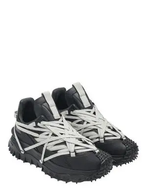 MONCLER + RICK OWENS Trailgrip Magalace Sneakers - Black