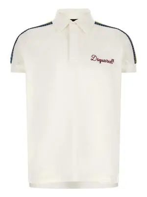 Dsquared2 Be Proud' Polo Shirt - White