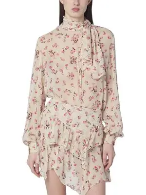 Isabel Marant Floral Print Blouse - Beige