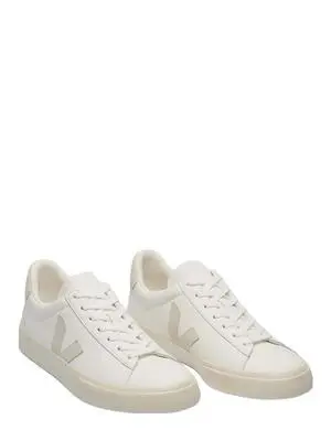 VEJA Campo Leather And Suede Sneakers - White