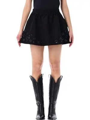 GOLDEN GOOSE Mini Skirt - Black