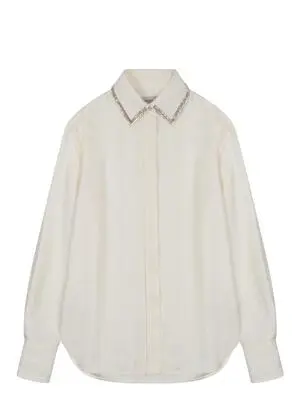 GOLDEN GOOSE Embroidered Shirt - White
