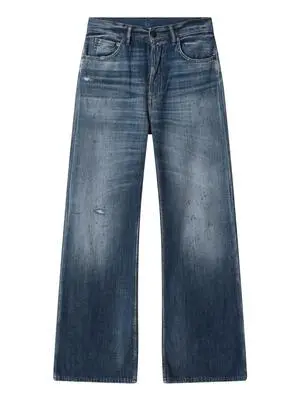 Acne Studios Regular Fit Wide Leg Jeans - Blue