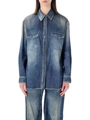 GOLDEN GOOSE T-shirts And Polos - Blue