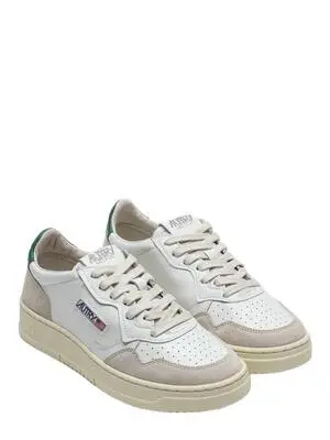 AUTRY Medalist Leather And Suede Sneakers - White