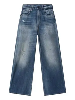 Acne Studios Faded Wide-leg Jeans - Blue