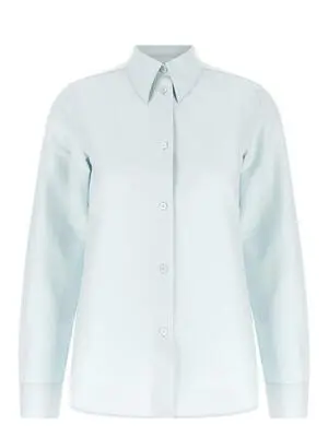 JIL SANDER Cotton Button-down Shirt - Light Blue