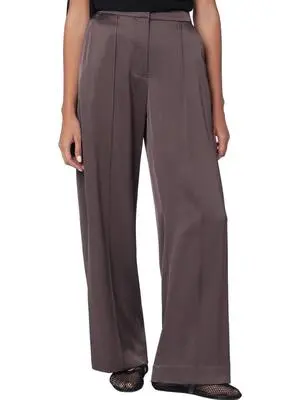 Simkhai Kyra Satin Trousers - Brown