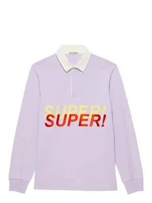 JW Anderson Lilac Super Super Polo Shirt - Purple