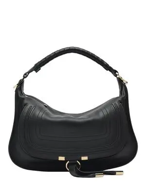 Chloé Small Marcie Leather Bag - Black