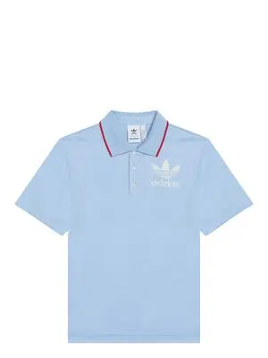 WALES BONNER X ADIDAS Light Polo Shirt With Logo - Blue