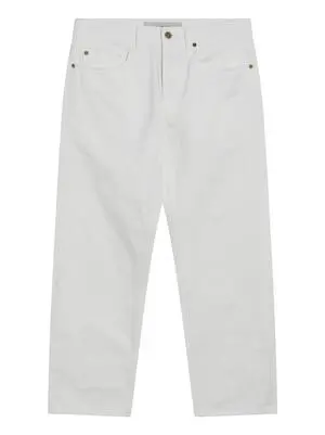 GOLDEN GOOSE Cotton Denim Trousers - White