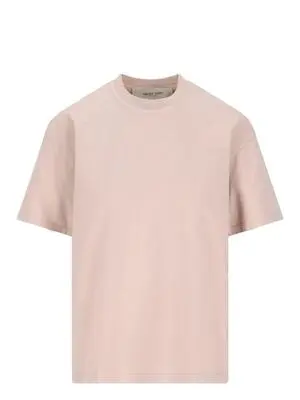 GOLDEN GOOSE Printed Cotton T-Shirt Grey