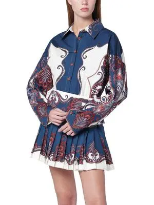 Farm Rio Arabesque Print Cotton Shirt - Multicolor