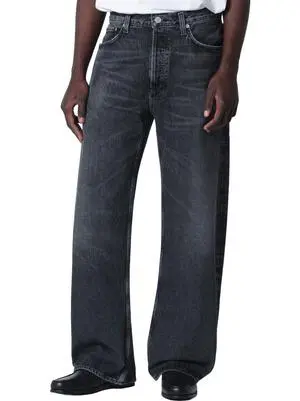 AGOLDE Afton Dark Wash Jeans - Black