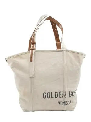 GOLDEN GOOSE 24.7 Canvas Tote Bag - Beige