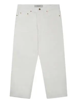 GOLDEN GOOSE Wide Leg Denim Jeans - White