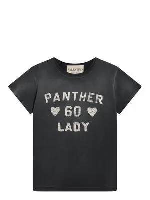 Valentino Garavani Panther Lady T-shirt - Black