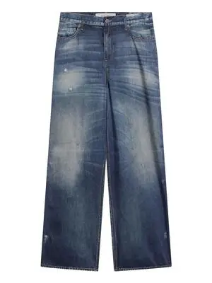 GOLDEN GOOSE Wide-leg Denim Trousers - Blue