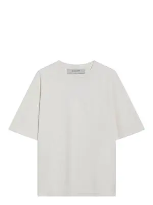 GOLDEN GOOSE T-shirt With Reversed Lettering Logo - White