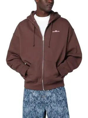 AWAKE NY Hooded Sweatshirt With Logo - Brown