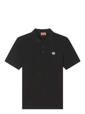 Kenzo Wild Tiger Cotton Polo Shirt - Black