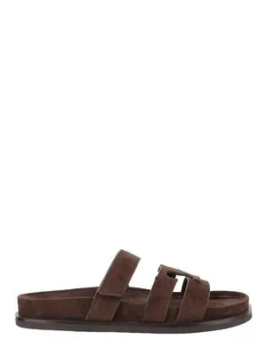 Tory Burch Ines Suede Slides - Brown