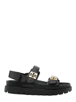 Tory Burch Mellow Sport Leather Sandals - Black