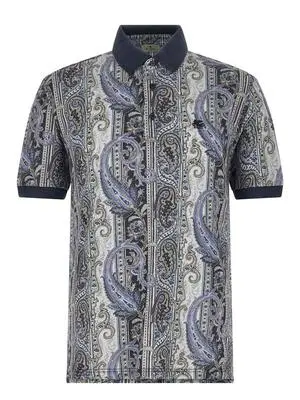 Etro Arnica Paisley' Polo Shirt - Blue